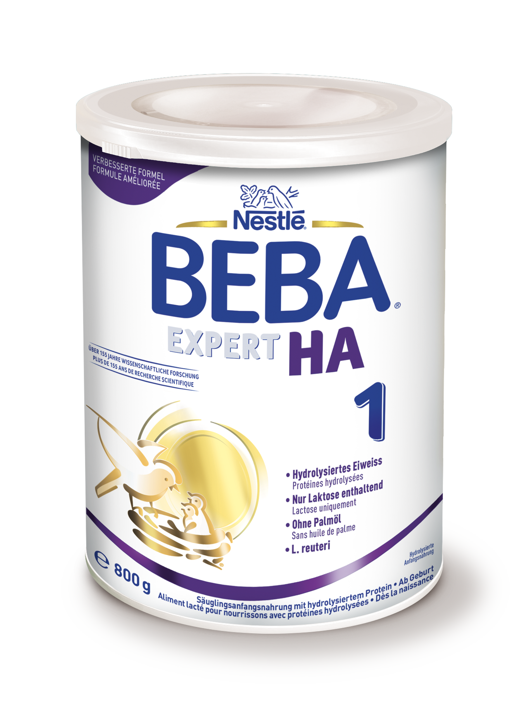 惠宝购-德国雀巢BEBA贝巴至尊EXPERT适度水解HA婴幼儿低敏奶粉0-6个月1段800g
